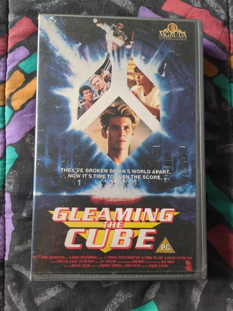 GLEAMING THE CUBE (Ex Rental Big Box VHS, 1989) Christian Slater Ultra ...