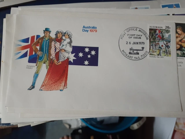 AUSTRALIA 1979 australia day post office museum hobart tas postmark FDC ...