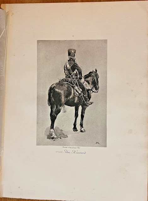 GRAVURE & UN Hussard A Cheval " Empire Ernest Messonier EUR 15,00 ...