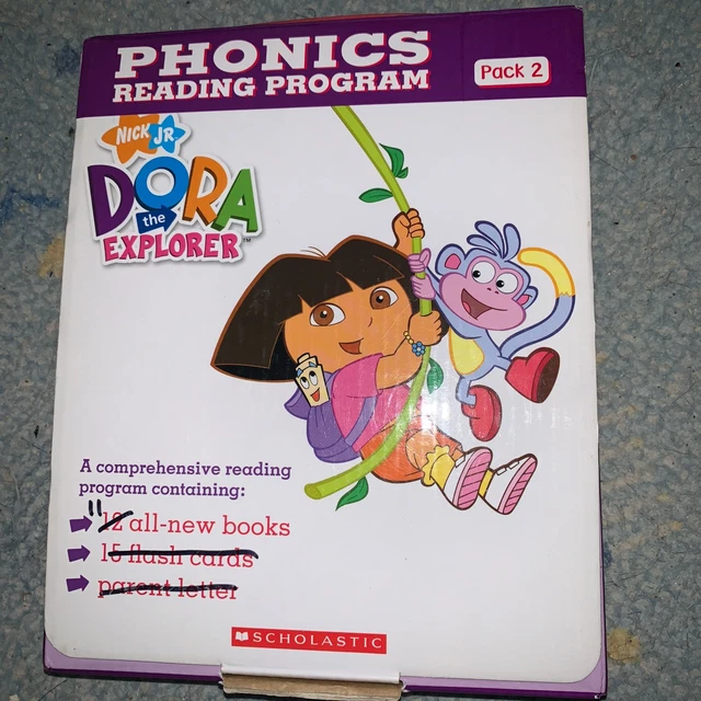 SCHOLASTIC NICK JR. Dora the Explorer Set of 11 Phonics Reading Program ...