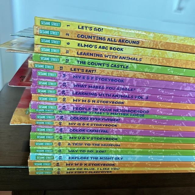 SESAME STREET ELMO'S Learning Adventure Books 22 Hard Cover Books. Read ...