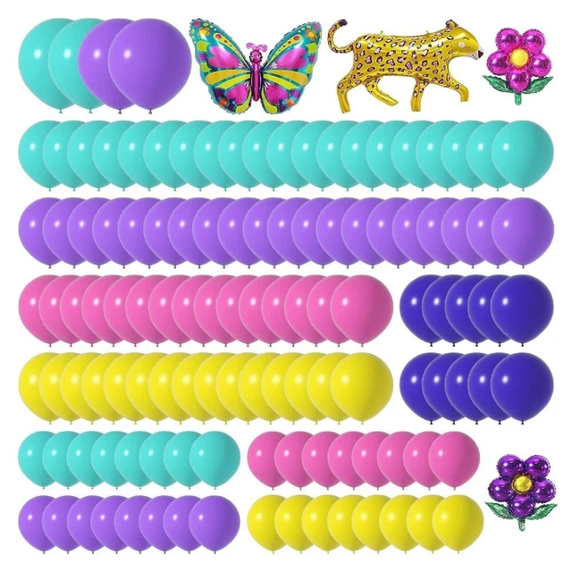 PURPLE BALLOON GARLAND Yellow 3D Butterfly Stickers Girls EUR 16,78 ...