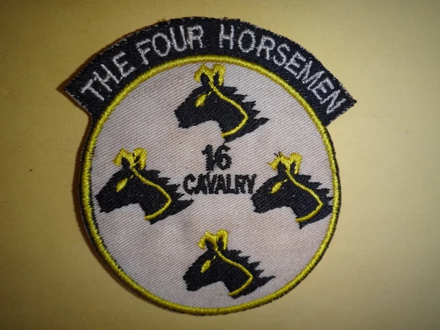 VIETNAM WAR PATCH THE FOUR HORSEMEN Troop D (AIR) Lift Platoon 16th ...