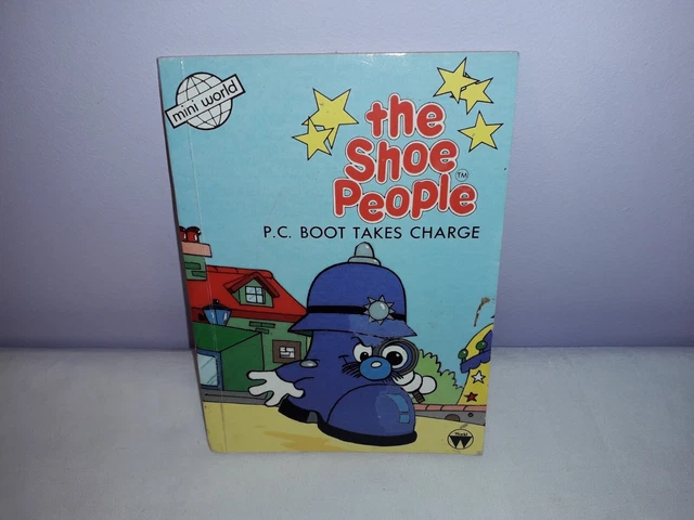VINTAGE 1980S THE Shoe People PC Boot Takes Charge Children's Book ...