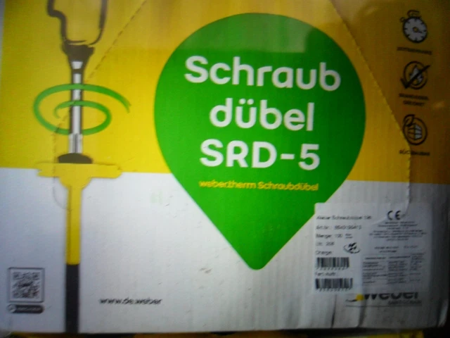 WEBER THERM SCHRAUBDÜBEL SRD-5 195mm 100 stück original !!!! EUR 49,90 - PicClick DE