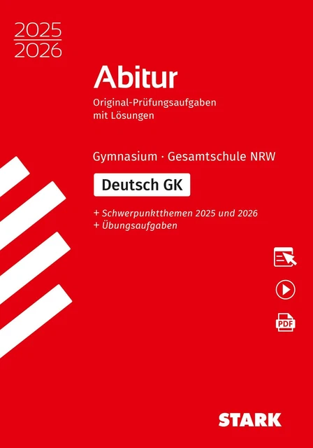 STARK DEUTSCH GK - Abitur 2025/2026 NRW - Prüfungsvorbereitung, m. 1 ...
