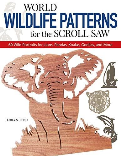 WORLD WILDLIFE PATTERNS for the Scroll Saw 60 Wild Portraits for Lions Pandas... £13.43 ...