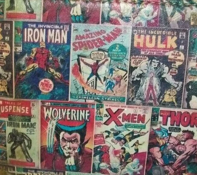 MARVEL COMIC BOOK Hero Cover Art Genuine RGA Leatherworks Billfold ...