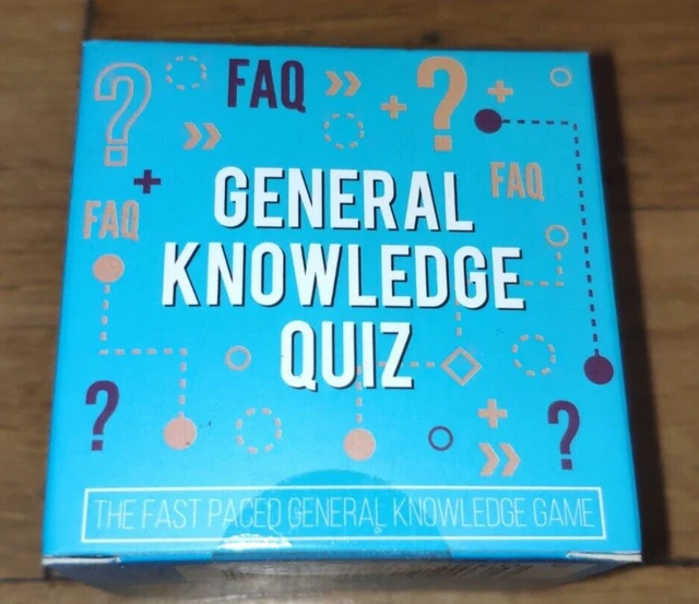 PALADONE FAQ GENERAL Knowledge Quiz Family Trivia Party Card Game £9.99 ...
