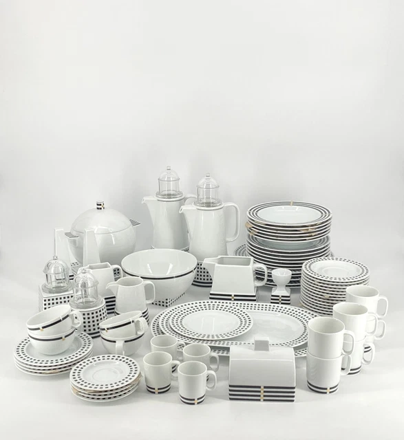 * ROSENTHAL IL Faro Aldo Rossi Design Porcelain Dinnerware Black White ...