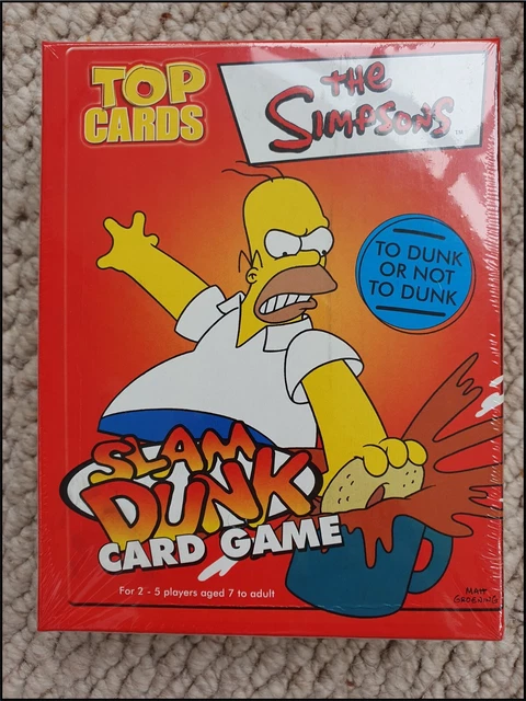 TOP CARDS THE SIMPSONS SLAM DUNK Winning Moves Card Game NEW & SEALED ...