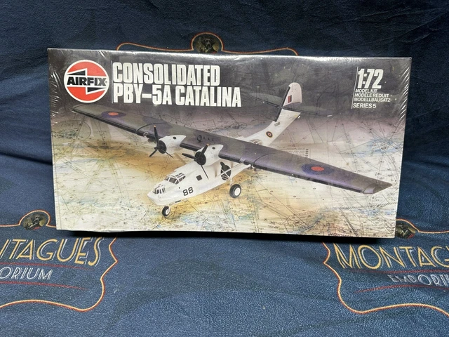 VINTAGE AIRFIX CONSOLIDATED Pby-5A Catalina Series 5 Model Kit - 1:72 ...
