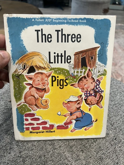 THE THREE LITTLE Pigs by Margaret Hillert 1963 Vintage Children’s Book ...