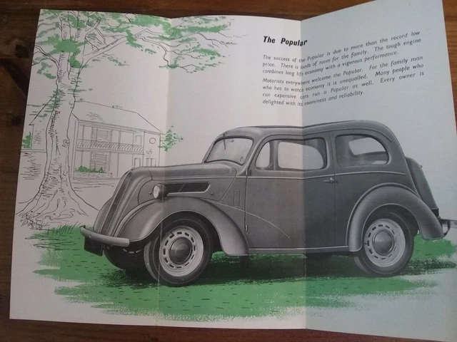 ORIGINAL FORD POPULAR E93A Verkaufsbroschüre, Sit Up And Beg Pop, Hot ...