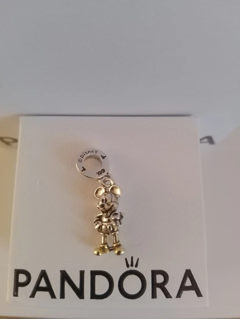 PANDORA DISNEY 100TH Anniversary Mickey Mouse Dangle Charm 792812C01 £ ...