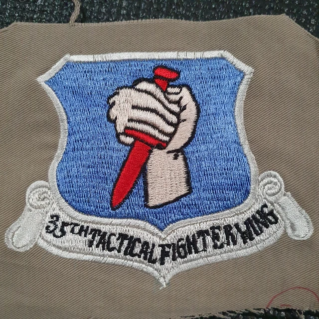 USAF AIR FORCE 35th Tactical FIGHTER Wing Embroidered Patch Badge £14. ...