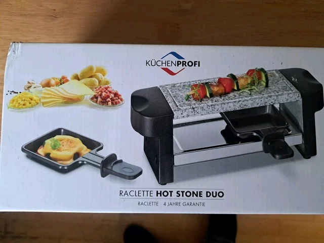 RACLETTE HOT STONE Duo Küchenprofi OVP Neu Für 2 Personen EUR 19,99 ...