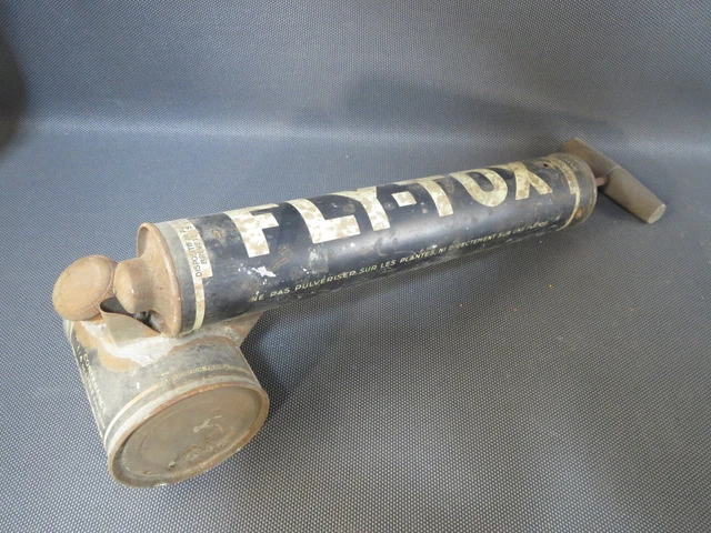 ANCIEN PULVÉRISATEUR FLYTOX vintage déco atelier garage brocante french ...