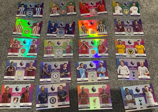 TOPPS PREMIER LEAGUE 2026 Pro Partnership Insert Full Set X20 2025-26 £ ...