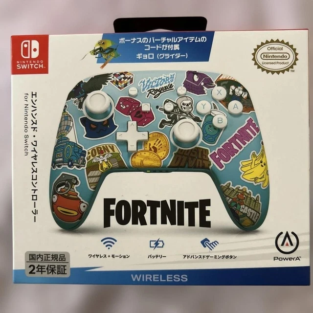 POWERA FORTNITE STICKER Mania Wireless Controller for Switch Japan ...