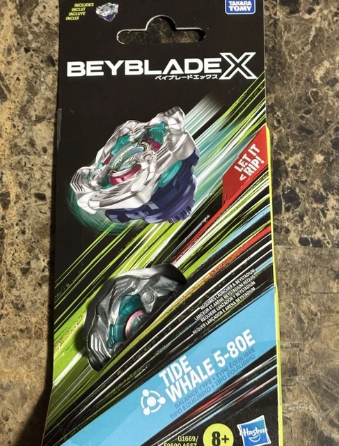 HASBRO TAKARA TOMY Beyblade X Tide Whale Wave 5-80E Elevate Spinning ...