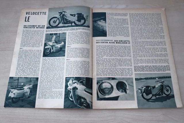 MOTORRAD 14126) VELOCETTE LE in einer seltenen Vorstellung auf 2 Seiten EUR 29,95 - PicClick DE