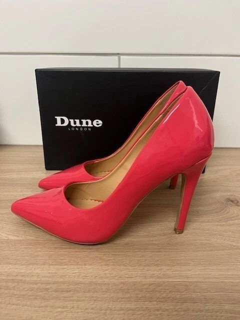 DUNE HEAD OVER Heels Ladies Court Shoes Heels Stiletto Size 6 Pink ...