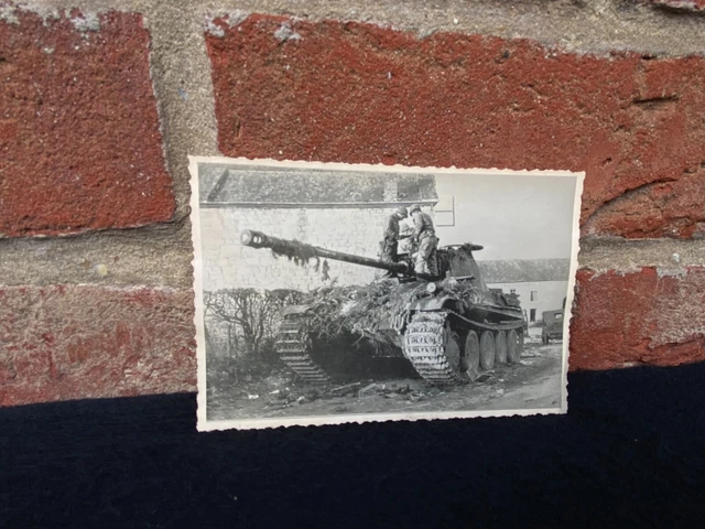 WW2 CAPTURED GERMAN Panther Tank Russian Front Photo Noraweho 125mm x ...