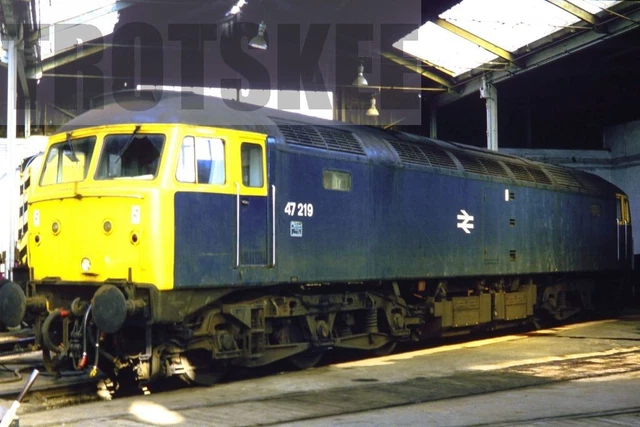 35MM SLIDE BR British Railways Diesel Loco Class 47 47219 1985 Barrow Hill Orig £4.99 - PicClick UK