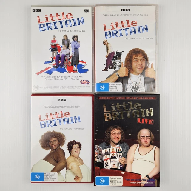 LITTLE BRITAIN COMPLETE Series 1-3, Little Britain Live DVDs PAL Region ...