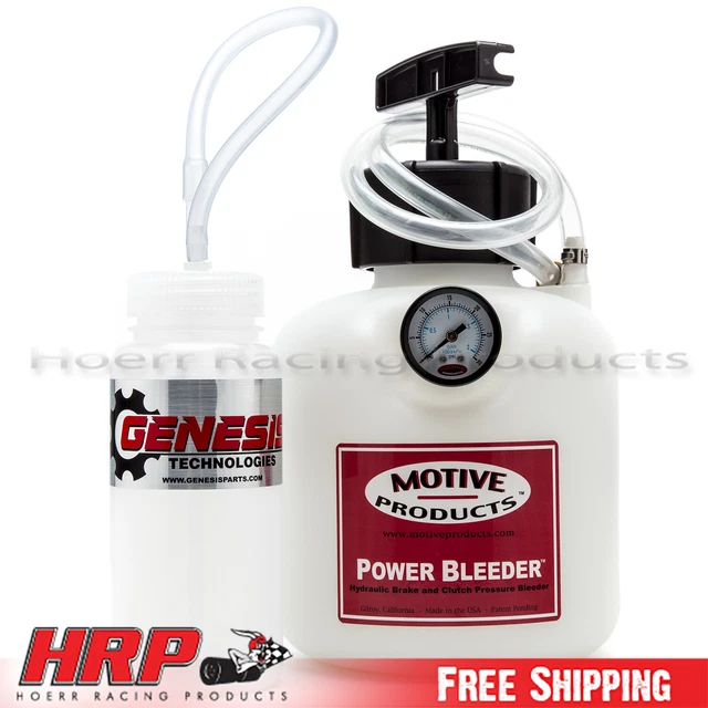 BRAKE BLEEDING KIT with Genesis Bleeder Bottle and Motive 0100 Power ...