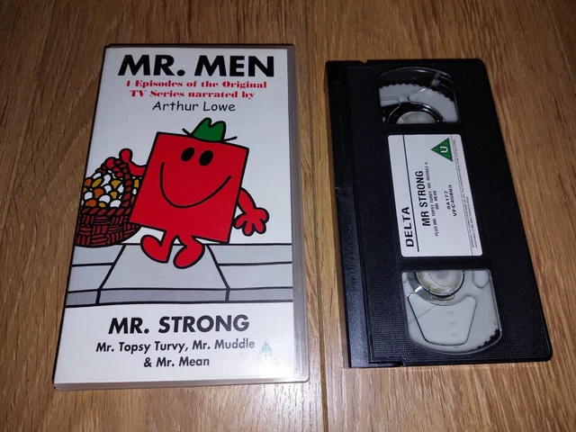 MR MEN * Mr Strong * Arthur Lowe 4 Episodes Vhs Video Excellent 2003 £8 ...