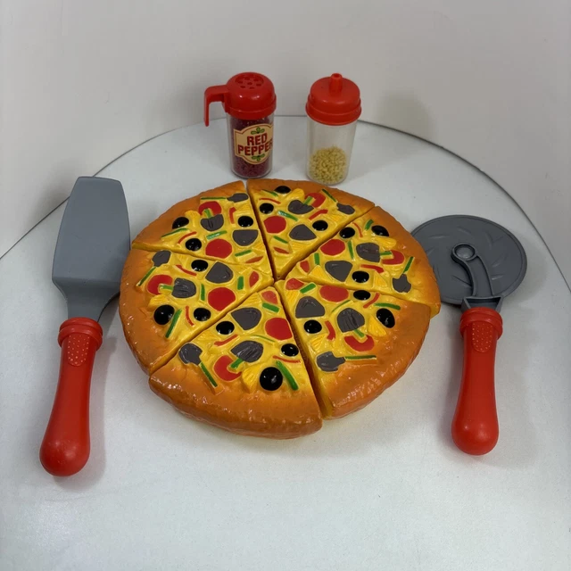 10 PC PLAY Food Pizza Slices Pretend Kitchen Supreme Plastic Food $29. ...
