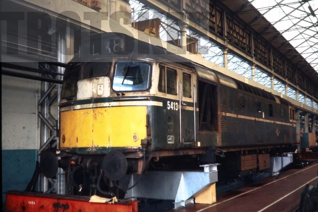 35MM SLIDE BR British Railways Diesel Loco D5413 Class 27 Derby 1970 ...