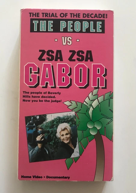 THE PEOPLE VS Zsa Zsa Gabor VHS Home Video Documentary Trial SOV 80s ...