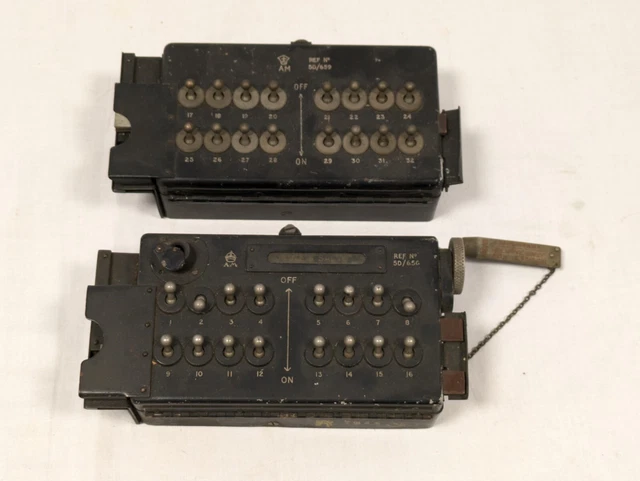 MILITARIA AIRCRAFT BOMB Selector Switch Panels x2 £31.00 - PicClick UK