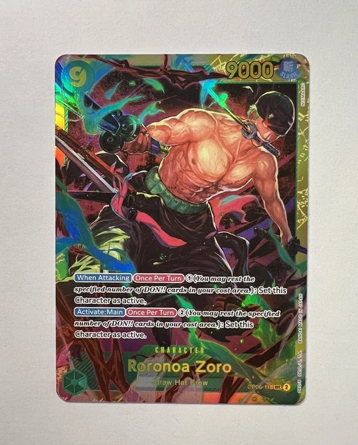 RORONOA ZORO OP06-118 SEC Secret Rare Wings Of The Captain English Neuf ...