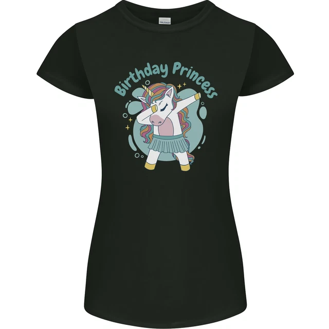 LICORNE ANNIVERSAIRE PRINCESSE 4th 5th 6th 7th 8th Femmes Petite Coupe ...