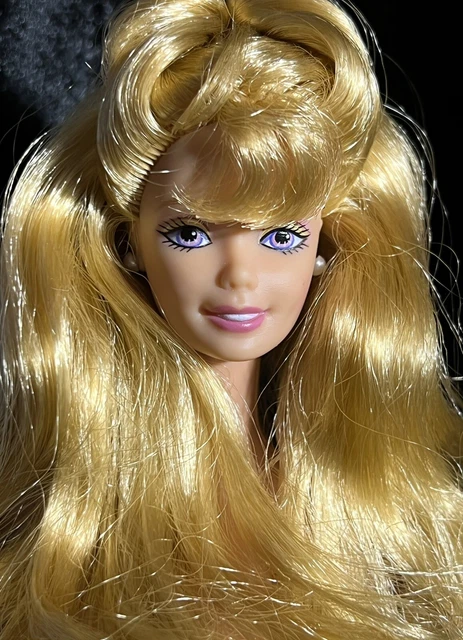 2000s Mattel Barbie Blonde Hair Purple Eyes Bendable Knees Nude For