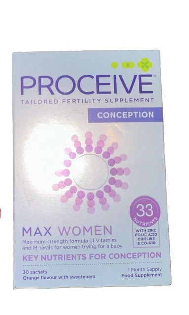 PROCEIVE TAILORED Fertility Supplement Orange Flavour 30 Sachets £19.50 ...