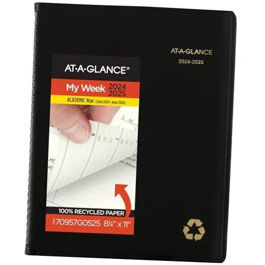 AT-A-GLANCE PLANNER 2024-2025 Academic, Weekly & Monthly, 2024-2025 New ...