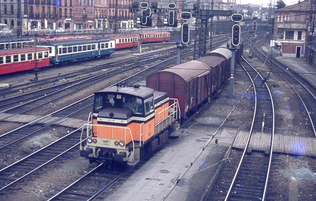 ORIGINAL 35MM SNCF French Railway Slide Loco - Y 8085 Toulouse C1980 ...