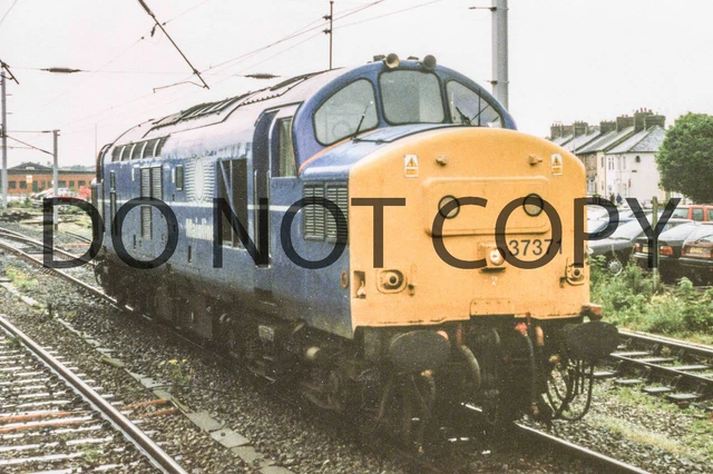 UK DIESEL TRAIN Railway Photograph Of Class 37 37371 Loco. Rm37-1074 £1 ...