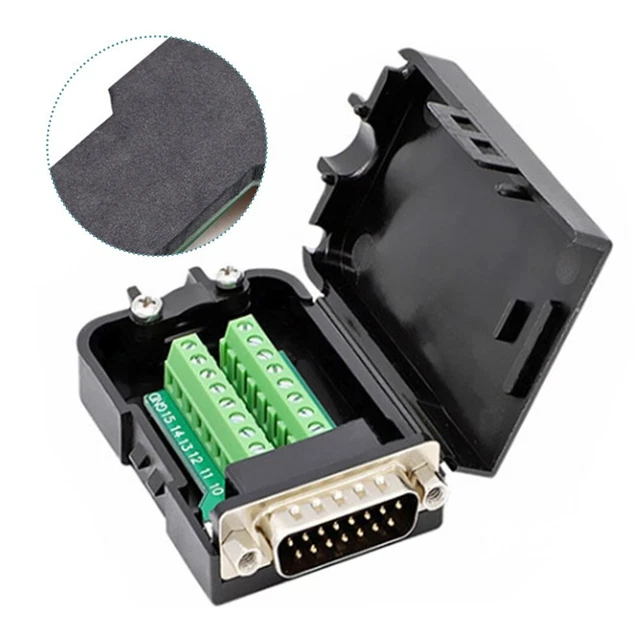 DIY DSUB 15PIN Male Breakout Board Terminal Connector DB15 Clear ...