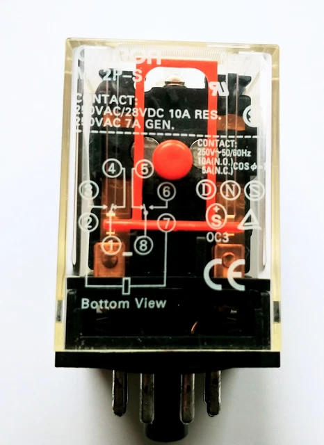 OMRON RELAY MK2P-S Coil 24vac 8 Pin $19.80 - PicClick CA