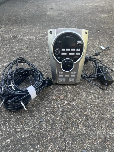 ROLAND TD-15 ELECTRONIC Drum Module Mount, Power Supply & Input Cabling ...
