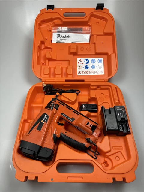 PASLODE IM65A F16 Cordless Nail Gun - W/Case, Battery & Charger - £289. ...