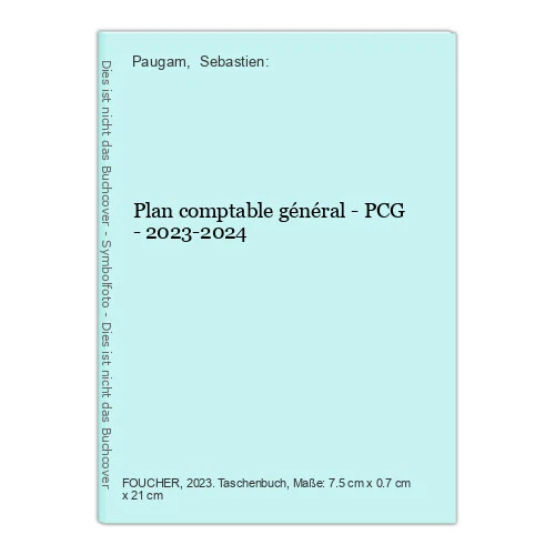 PLAN COMPTABLE GÉNÉRAL - PCG - 2023-2024 Paugam, Sebastien: £6.15 - PicClick UK