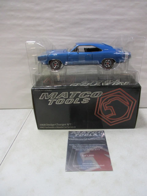 RACING CHAMPIONS MATCO Tools 1968 Dodge Charger R/T 1/18 EUR 122,44 ...