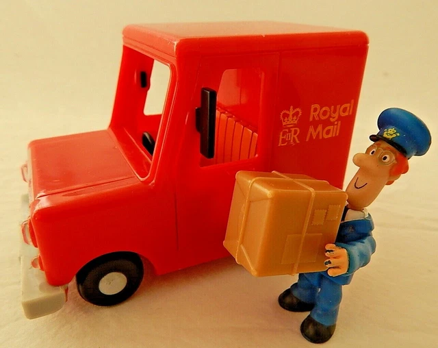 POSTMAN PAT POSABLE Figure With Push Along Sds Royal Mail Van And ...